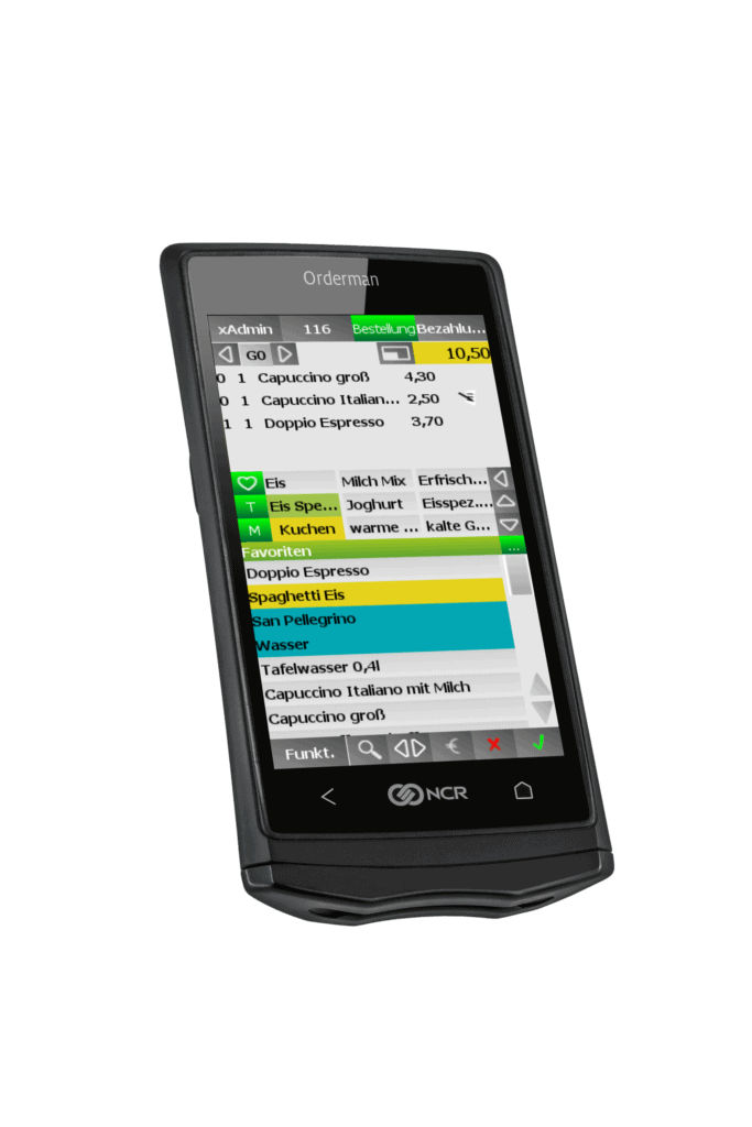 NCR Orderman Handhelds – UR Kassensysteme